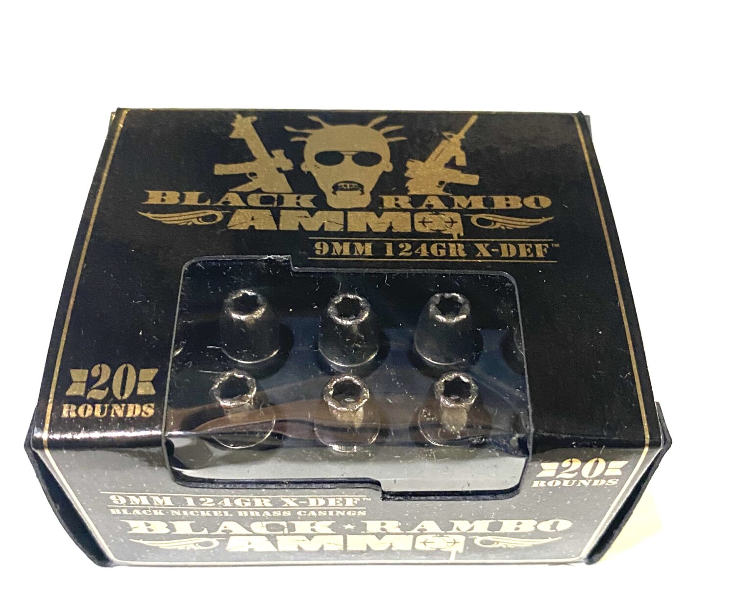 Buy Black Rambo Hollow Point 9MM Ammo For Sale – Reliable 9mm HP Ammo